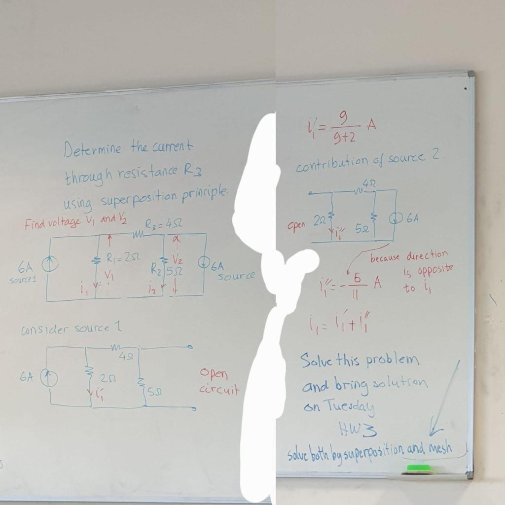Solved i1=9+29A Determine the current contribution of source | Chegg.com