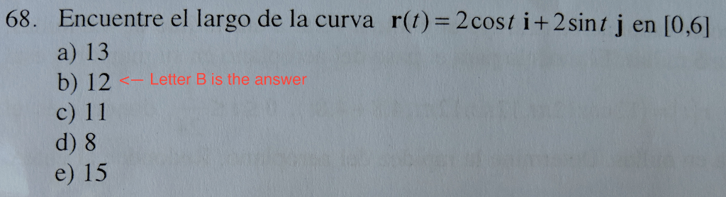 Solved Find The Length Of The Curve R T 2cost I 2sint