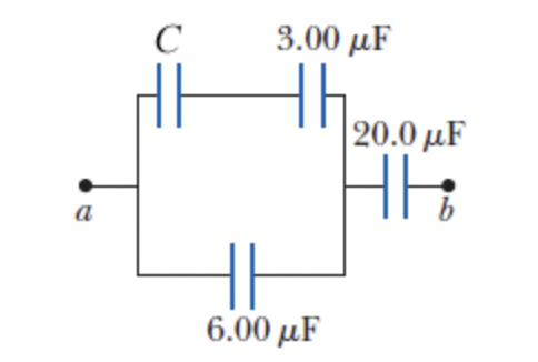 Solved Four capacitors are connected as shown in the figure | Chegg.com