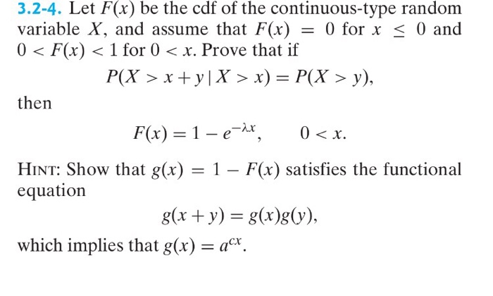 Solved Let Fx Be The Cdf Of The Continuous Type Random 2931