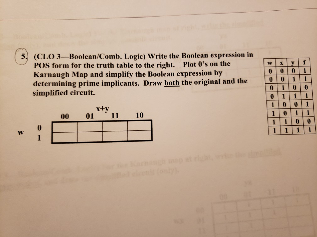 Solved Clo 3booleancomb Logic Write The Boolean 6833