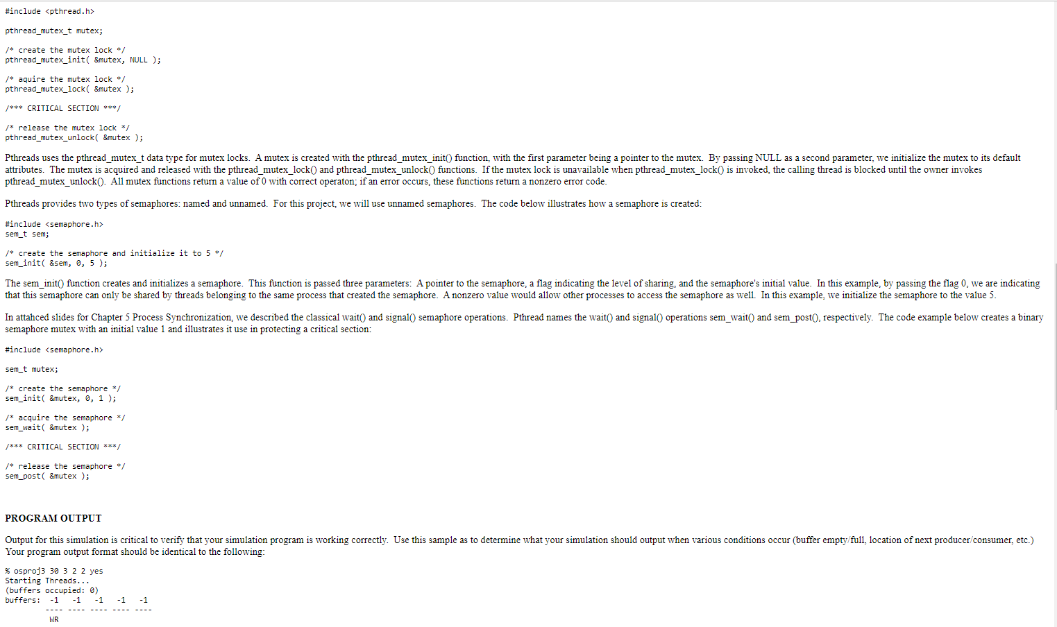Solved CSC 360/660, Operating Systems Project #4: Process | Chegg.com