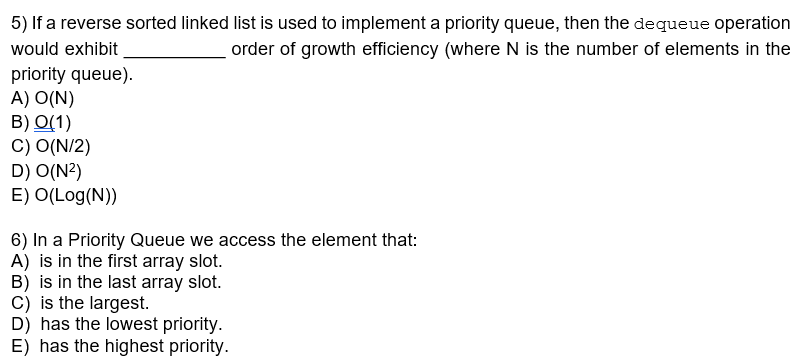 Solved Question#1: Answer the following Multiple Choice | Chegg.com