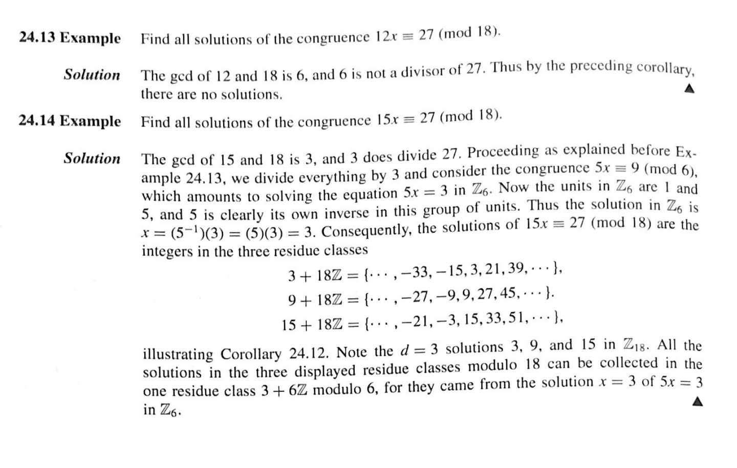 Solved Describe all solutions of the given congruence, as we | Chegg.com