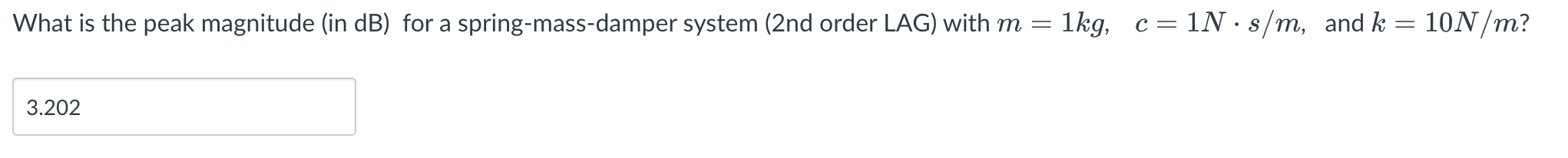 Solved What is the peak magnitude (in dB ) for a | Chegg.com