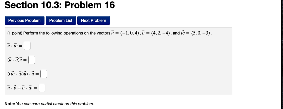 Solved Section 10.3: Problem 16 Previous Problem Problem | Chegg.com