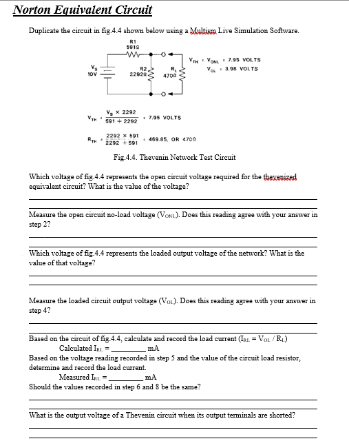 Solved Duplicate the circuit in fig.4.4 shown below using a | Chegg.com