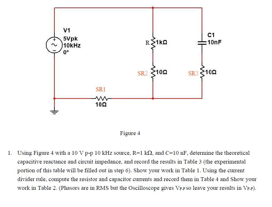 Solved Figure 4 Using Figure 4 with a 10 Vp−p10kHz source, | Chegg.com