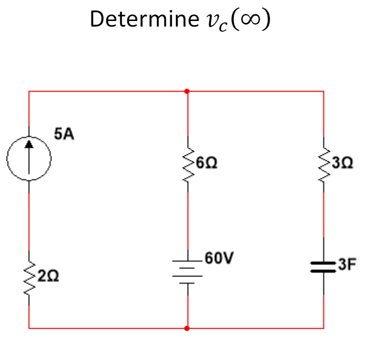 Solved Determine vc(∞) | Chegg.com