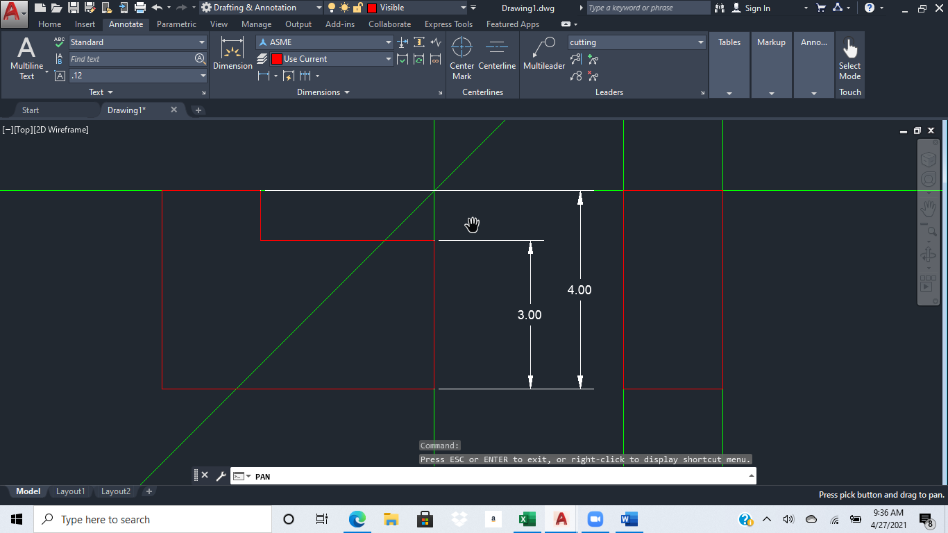 Solved I need help on this autocad problem please. Thanks A | Chegg.com