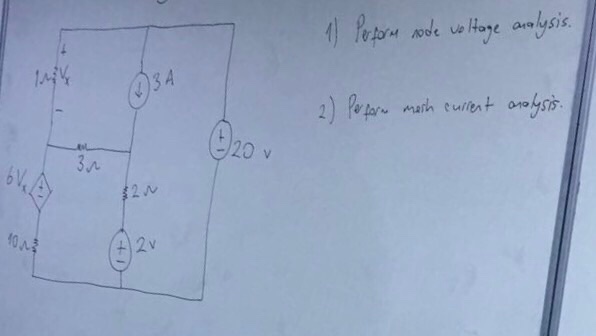 Solved Perform node voltage analysis. Perform mesh | Chegg.com Solved Perform node voltage analysis. Perform mesh | Chegg.com