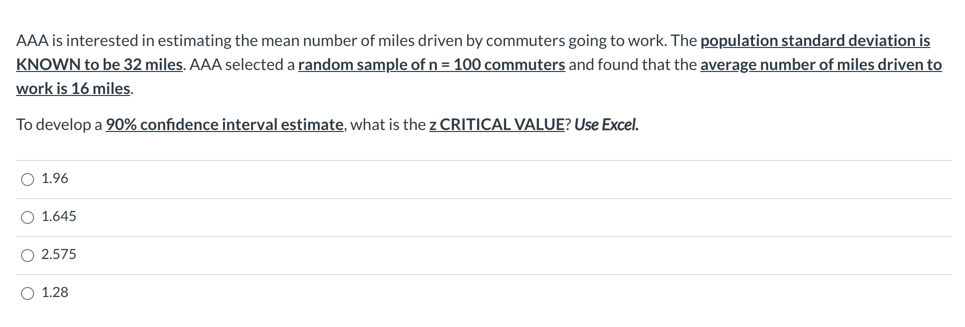 Solved AAA is interested in estimating the mean number of | Chegg.com