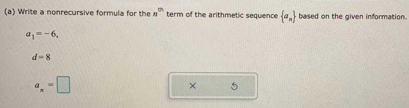 Solved Th A Write A Nonrecursive Formula For The N Term Of 