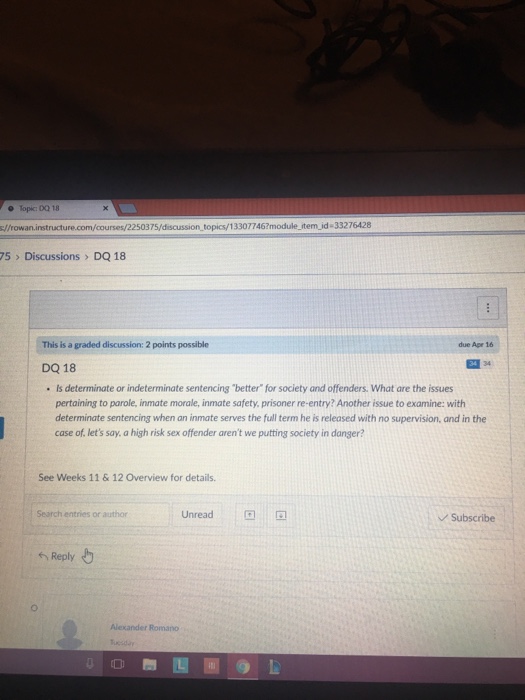 0 Topic: 02 18 s//rowan.instructure | Chegg.com