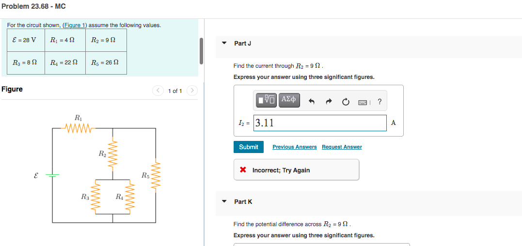 Solved Problem 23.68 - MC For the circuit shown, (Figure 1) | Chegg.com