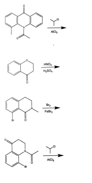 Solved Solve the Electrophilic Aromatic Reactions & Find if | Chegg.com