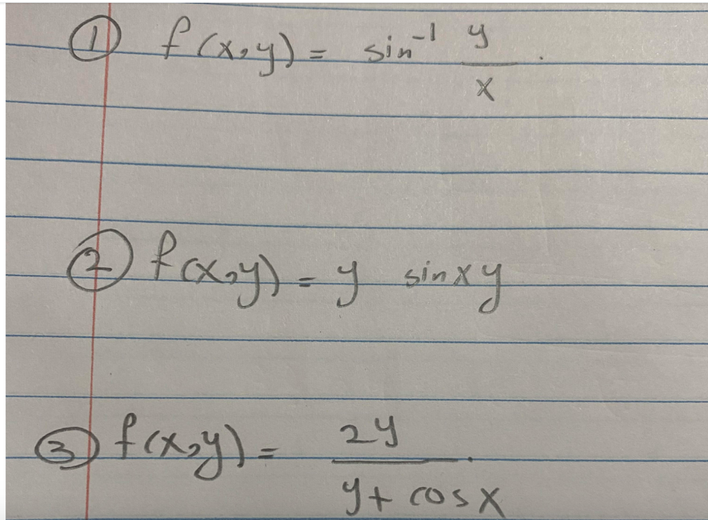 Solved 1- calculate derivative with respect to x for | Chegg.com