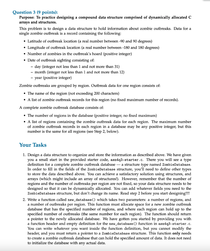 Solved Question 3 (9 points): Purpose: To practice designing | Chegg.com