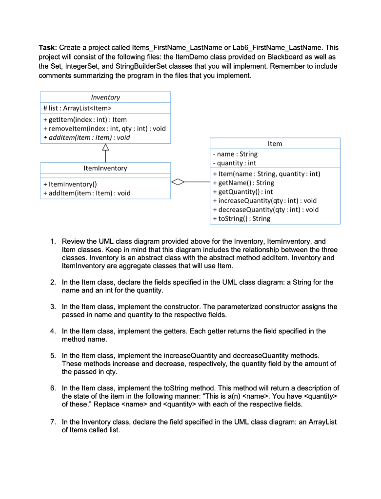 Solved Task: Create a project called | Chegg.com