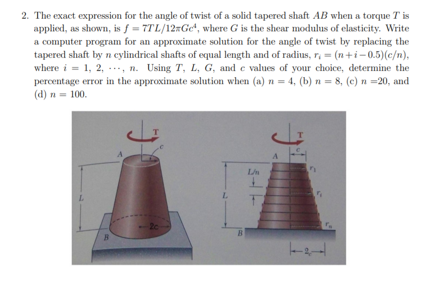 Solved It is a mechanics of material problem but needs to be | Chegg.com