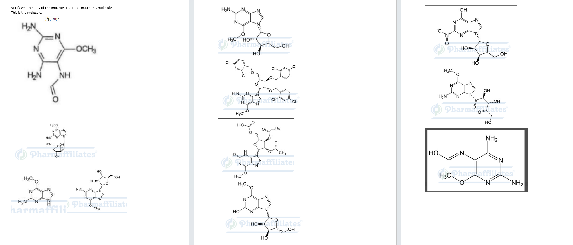 Solved Verify whether any of the impurity structures match | Chegg.com