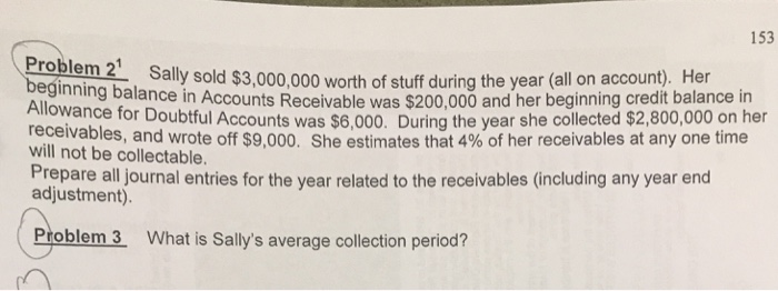 Solved 153 Problem 2 Sally sold $3,000,000 worth of stuff | Chegg.com