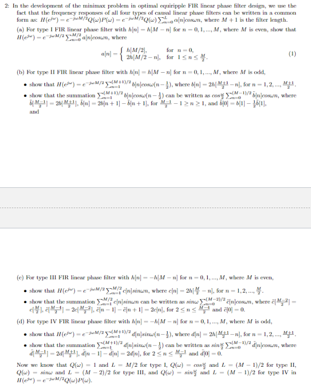 2: In the development of the minimax problem in | Chegg.com
