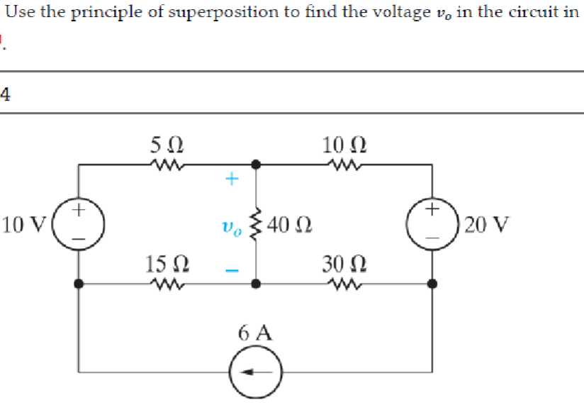 Solved Use the principle of superposition to find the | Chegg.com