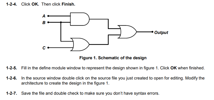 Solved 1-2-4. Click OK. Then click Finish. Figure 1. | Chegg.com