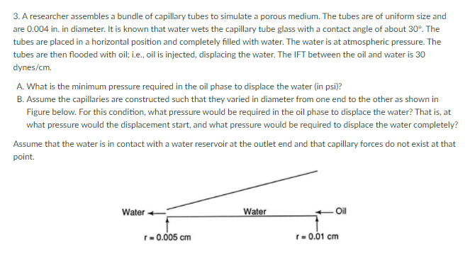3. A researcher assembles a bundle of capillary tubes | Chegg.com