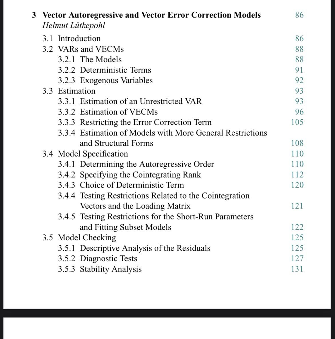 Solved 3 ﻿Vector Autoregressive and Vector Error Correction | Chegg.com