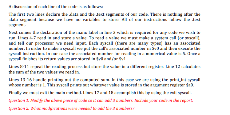 Solved Part 2 An Asm Example Asm Programming Instructions 9591
