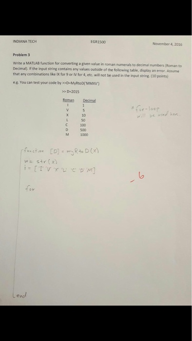 Solved Write A Matlab Function For Converting A Given Value