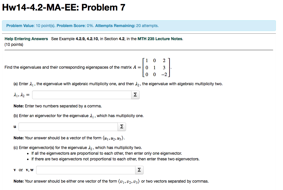 Solved Hw14-4.2-MA-EE: Problem 7 Problem Value: 10 point(s). | Chegg.com