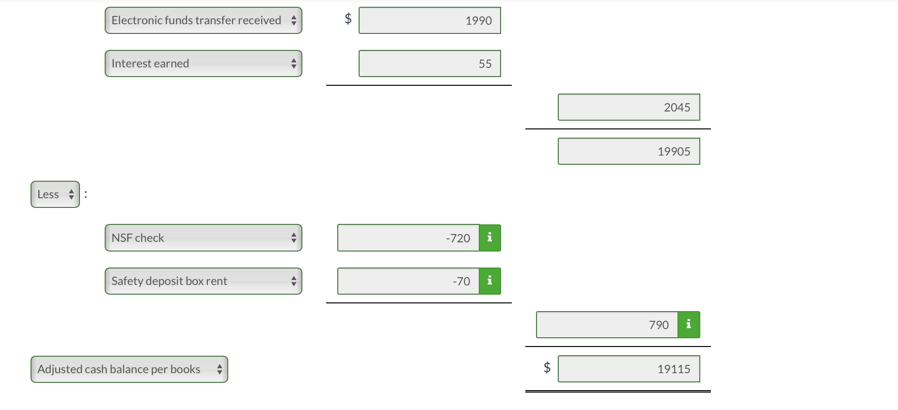 Solved Electronic funds transfer received Interest earned | Chegg.com
