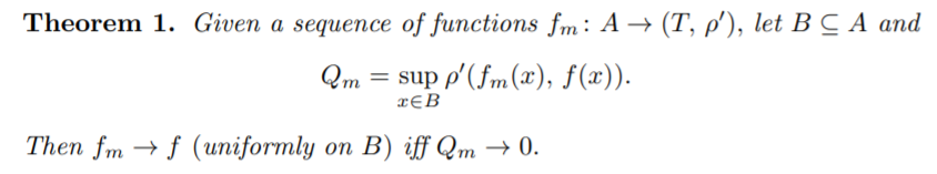 Solved 3. Using Theorem 1, discuss lim fn on B and C (as in | Chegg.com
