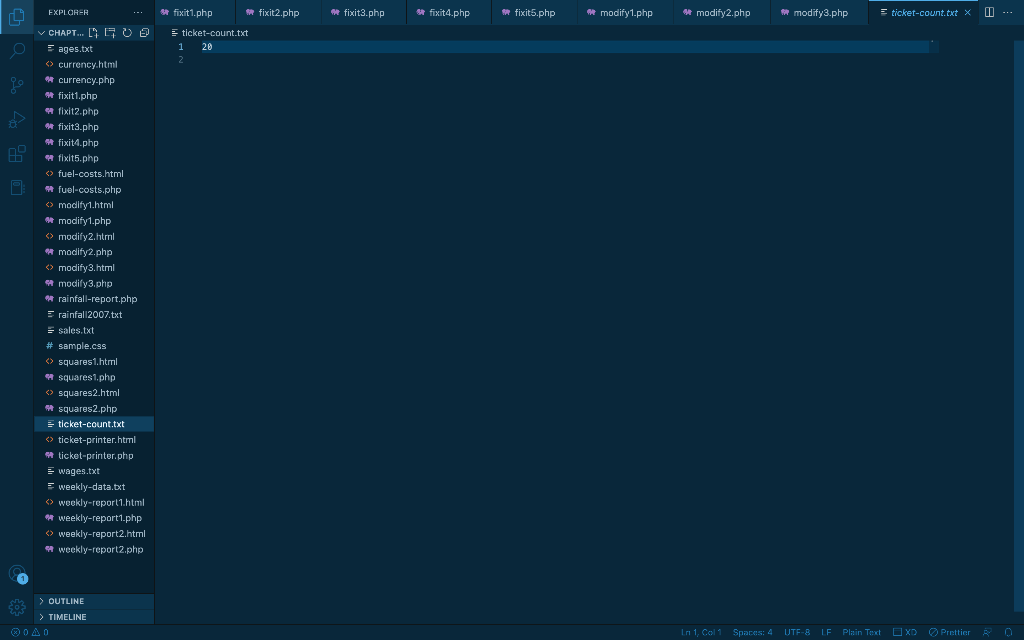 Solved Your chapter 09 folder contains ticker-printer.html, | Chegg.com