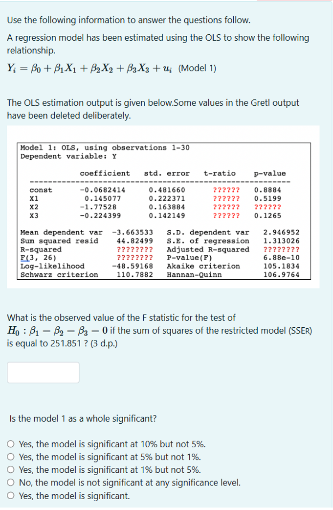 Solved Use the following information to answer the questions | Chegg.com