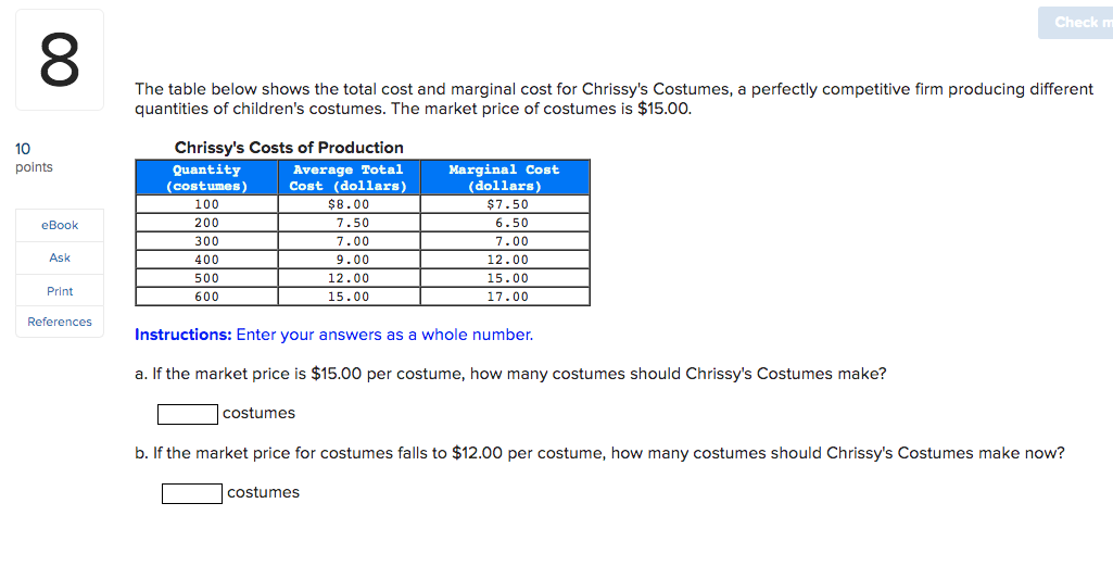 Solved The table below shows the daily costs, rounded to | Chegg.com