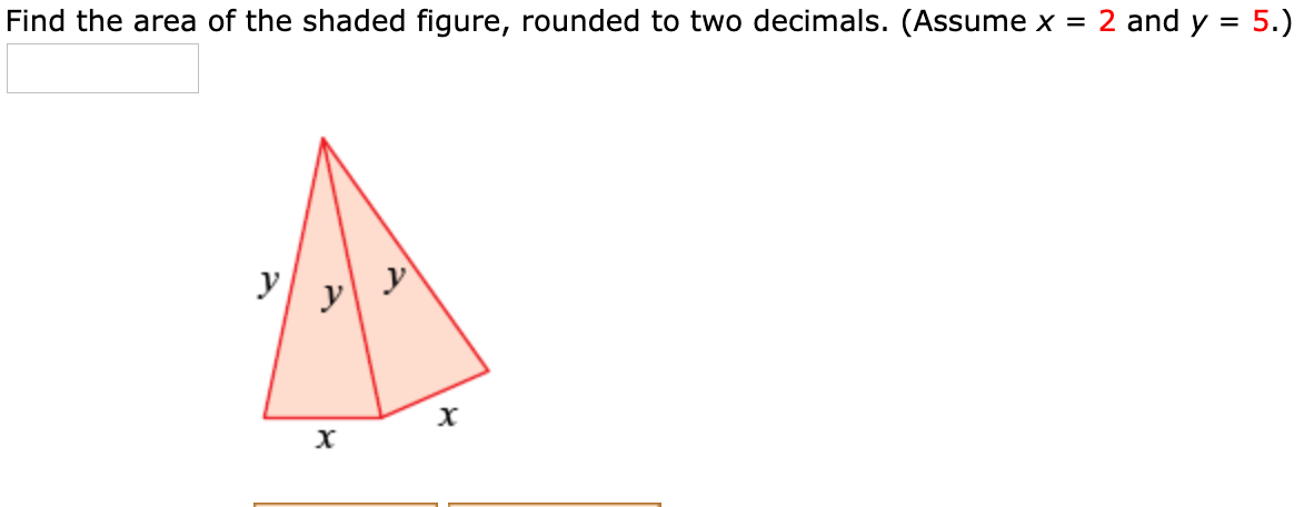 Solved Find the area of the shaded figure, rounded to two | Chegg.com