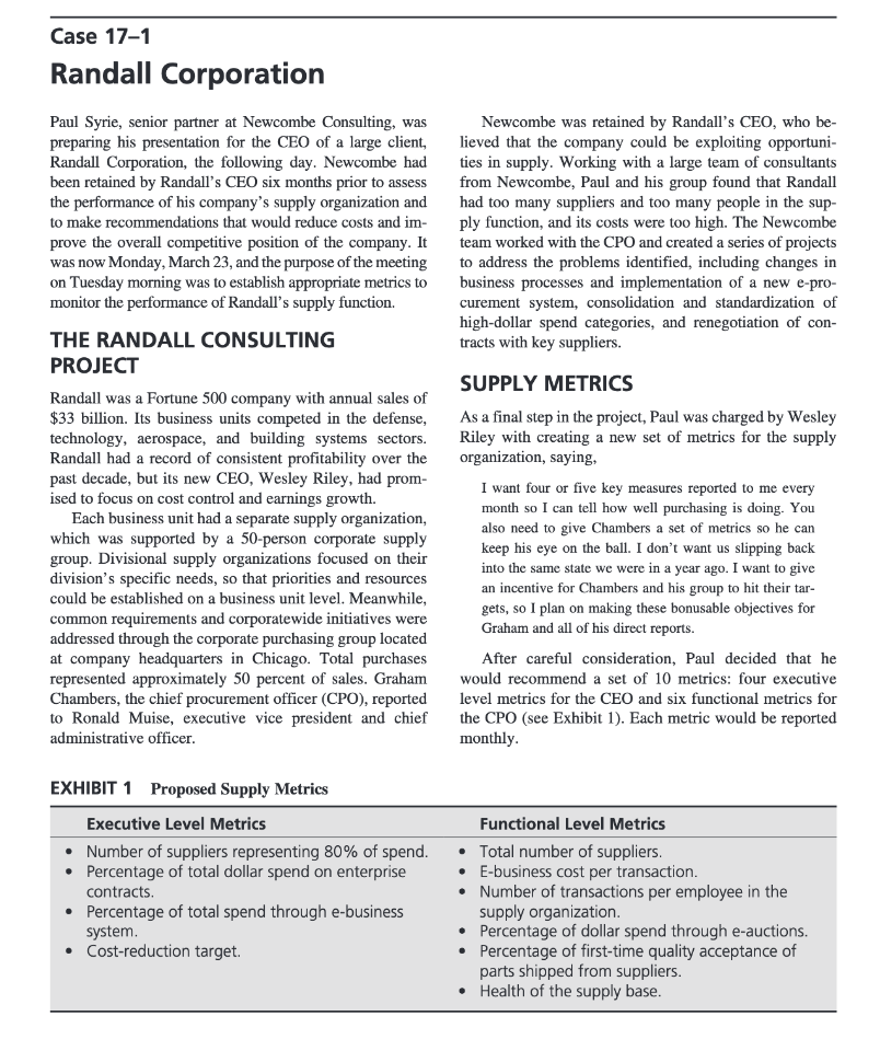 Solved If you were Graham Chambers, how might you manipulate | Chegg.com