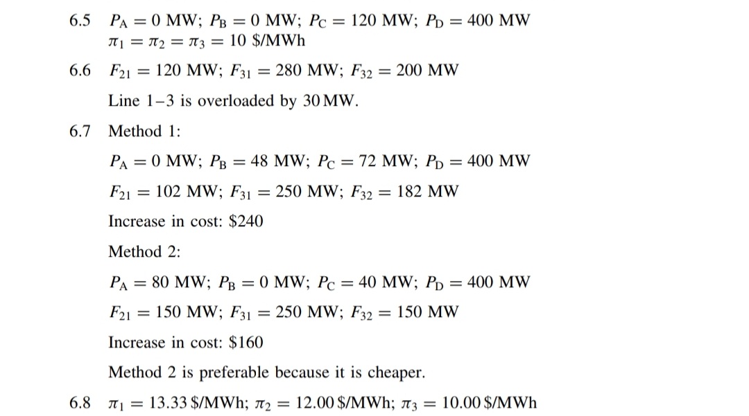 Solved 6.5 Consider the three-bus power system shown in | Chegg.com