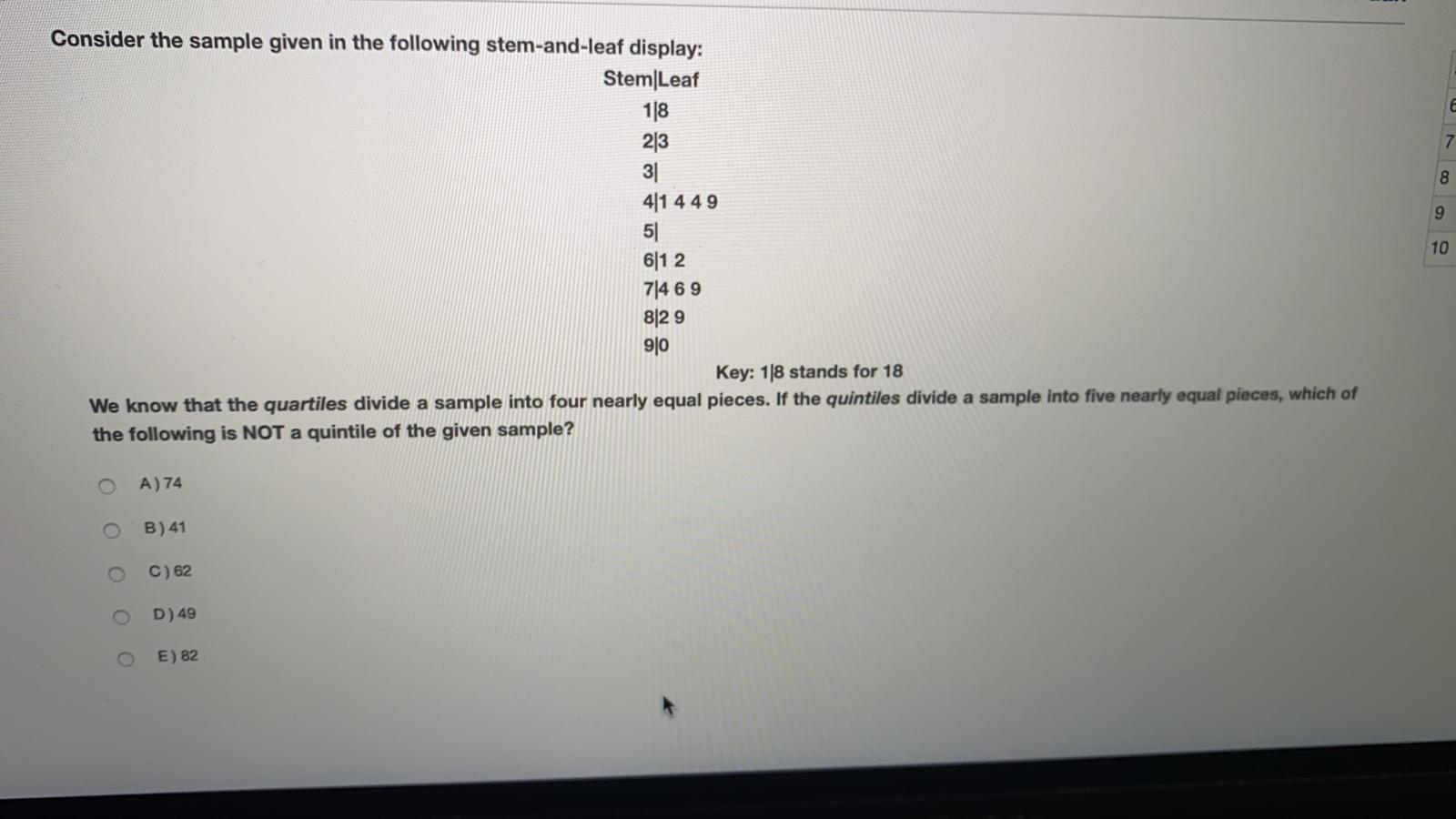 Solved 7 8 9 Consider the sample given in the following | Chegg.com