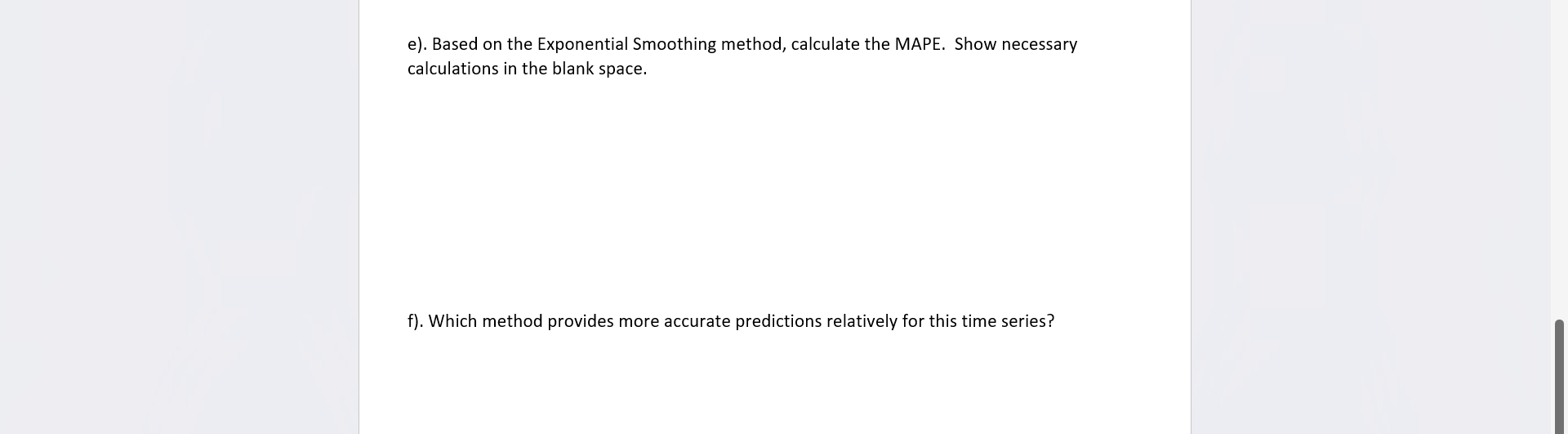 Solved c). Smooth the time series using the exponential | Chegg.com