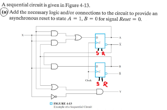 Solved A sequential circuit is given in Figure 4-13. (a) Add | Chegg.com