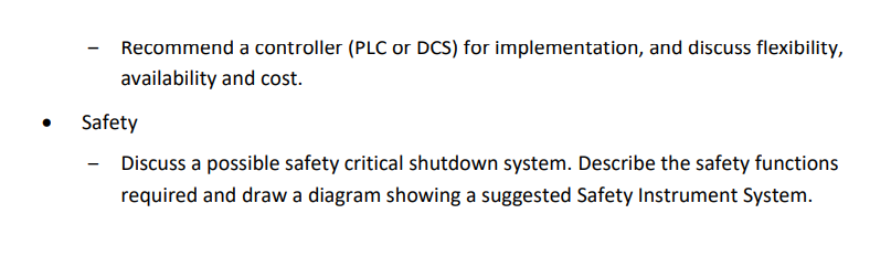 Solved Task: The project is to design controllers for level | Chegg.com