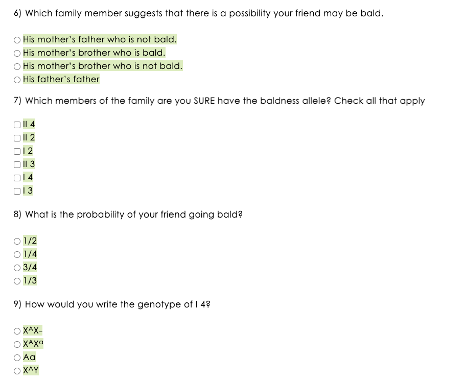 Solved 6) Which family member suggests that there is a | Chegg.com