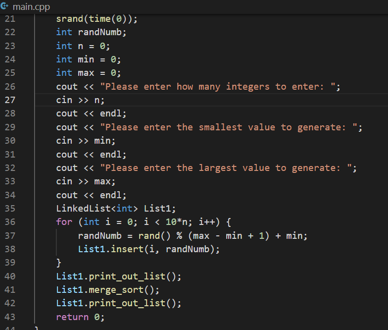 Solved I am trying to sort a large list of randomly | Chegg.com