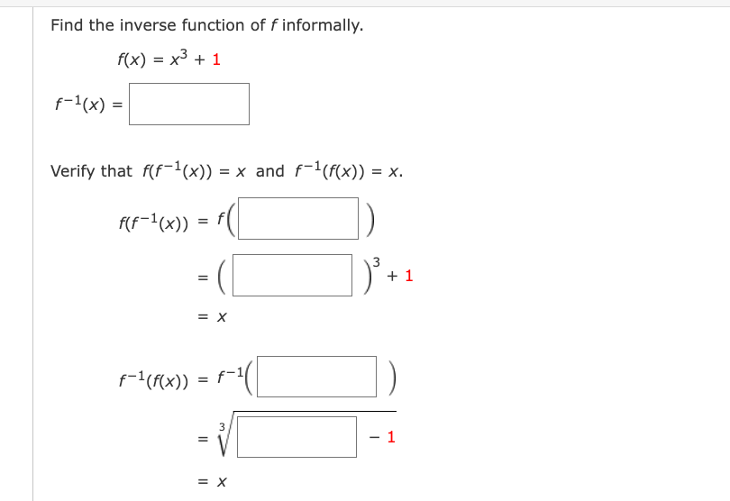Solved Consider the following function. f(x)=x3+4 (a) Find | Chegg.com