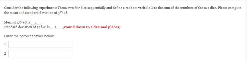 Solved Consider the following experiment: Throw two fair | Chegg.com
